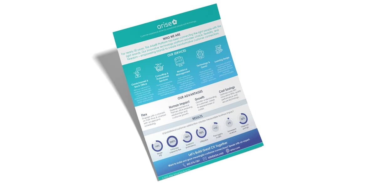 Arise: Customer Experience Innovation with People and Technology - Arise