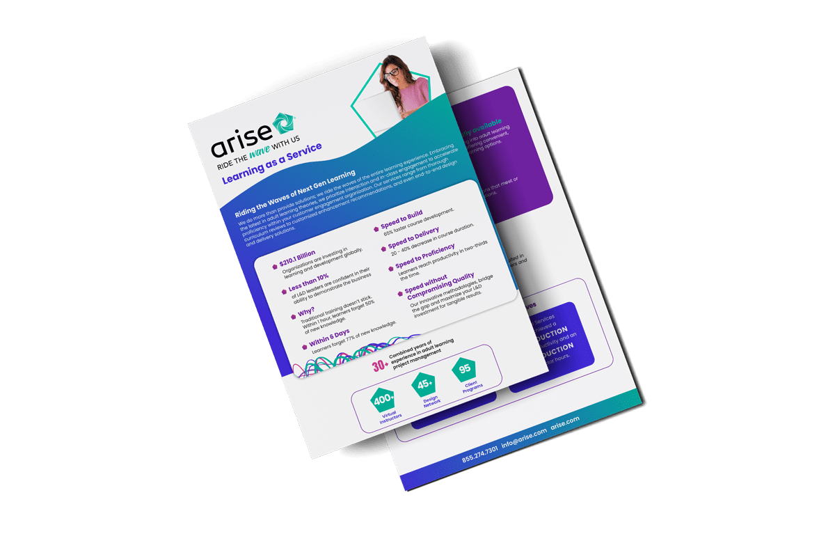 Arise Learningas-a-Service | Unlocking Rapid Skill Development